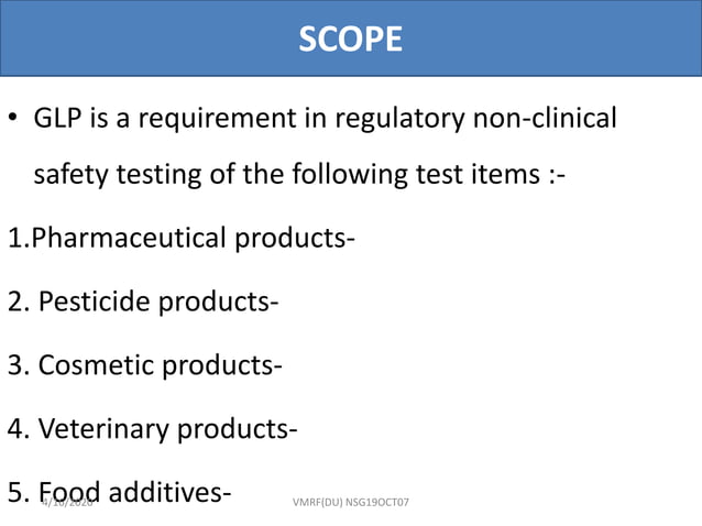 Good laboratory practice guidelines. GLP IN INDIA. | PPTX | Educational ...