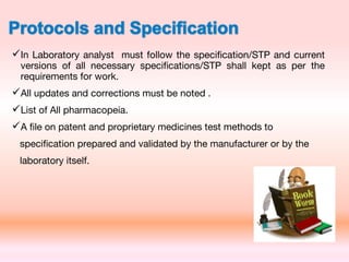 Good laboratory practices | PPT | Pharmaceutical Industry | Industries
