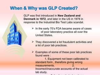 Good laboratory practices | PPT | Pharmaceutical Industry | Industries