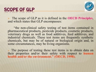 Good laboratory practices of pharmaceuticals | PPTX