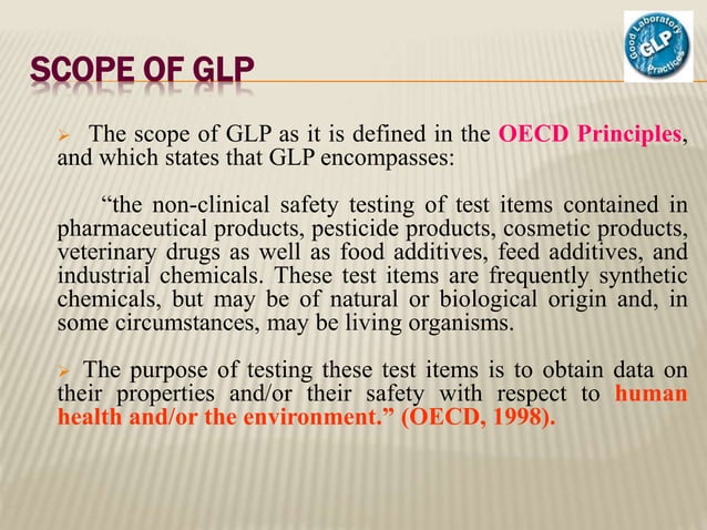 Good laboratory practices of pharmaceuticals | PPTX