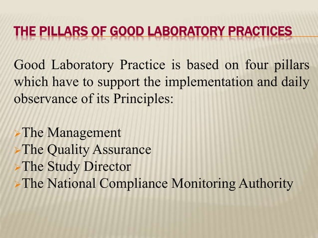 Good laboratory practices of pharmaceuticals | PPTX