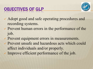 Good laboratory practices of pharmaceuticals | PPTX
