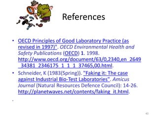 Good laboratory practices | PPT