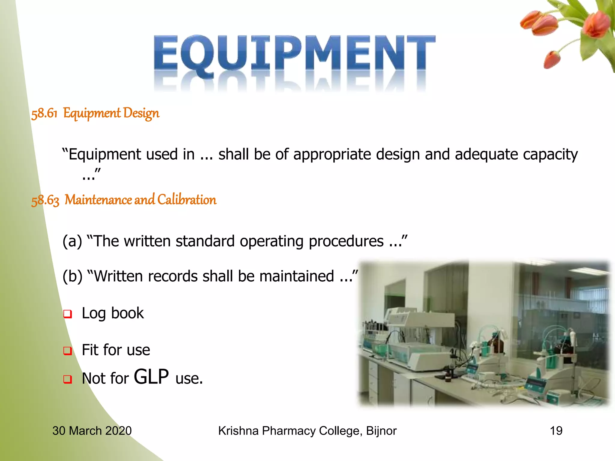 Good laboratory practices | PPT