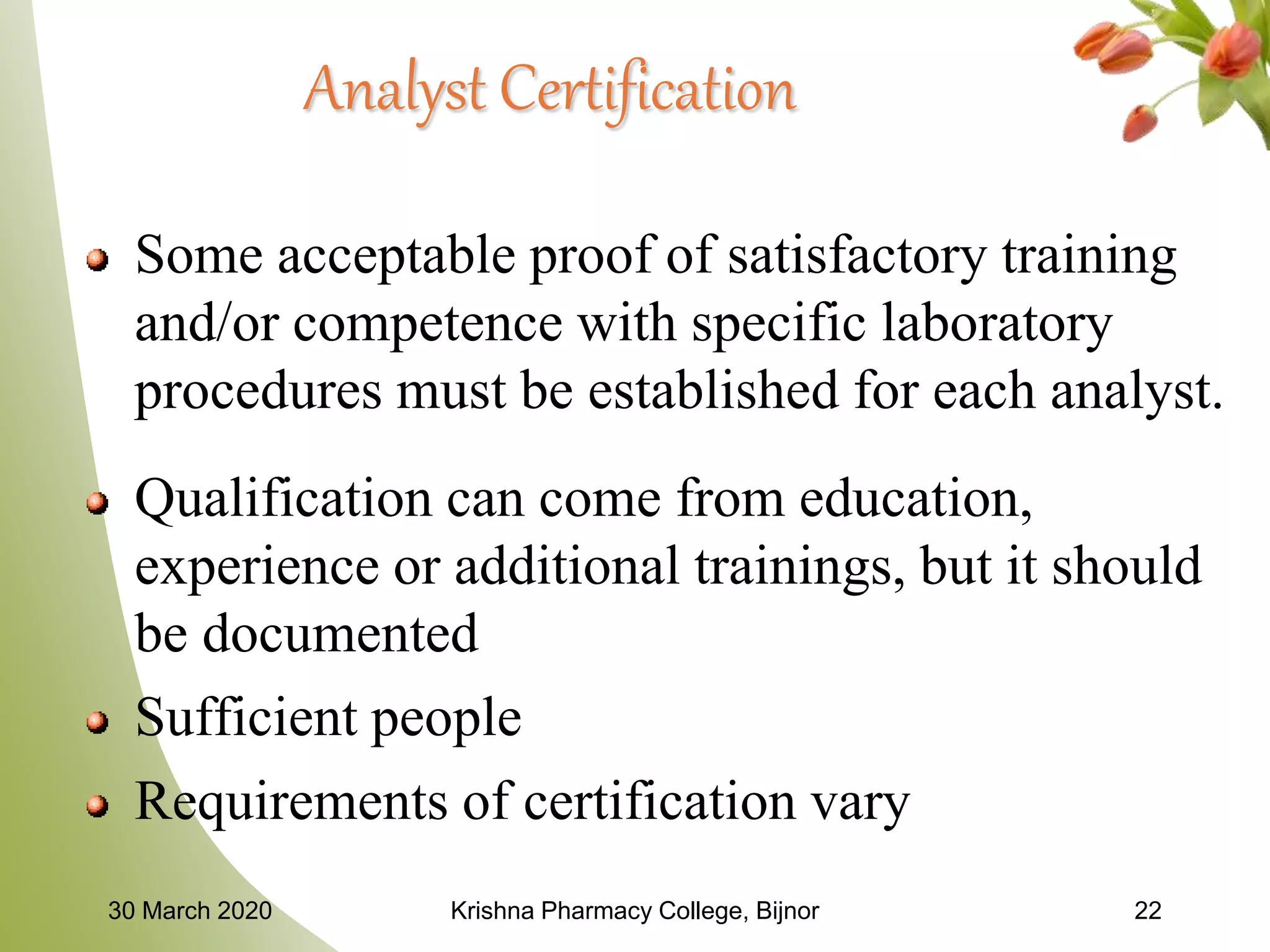 Good laboratory practices | PPT