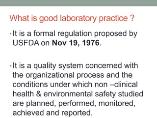 Good laboratory practices | PPT