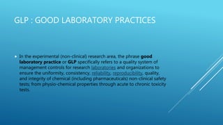 Good laboratory practices (GLP) | PPTX | Chemistry | Science
