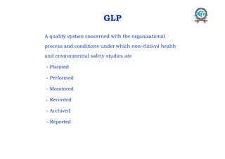 Good laboratory practices GLP | PDF
