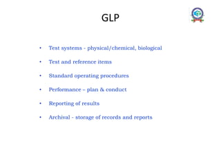 Good laboratory practices GLP | PDF