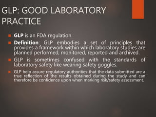 Good laboratory practices (GLP) himanshu | PPT