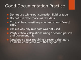 Good laboratory practices (GLP) himanshu | PPT