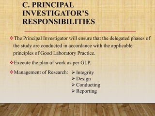 Good Laboratory Practices Mubashir Maqbool | PPTX