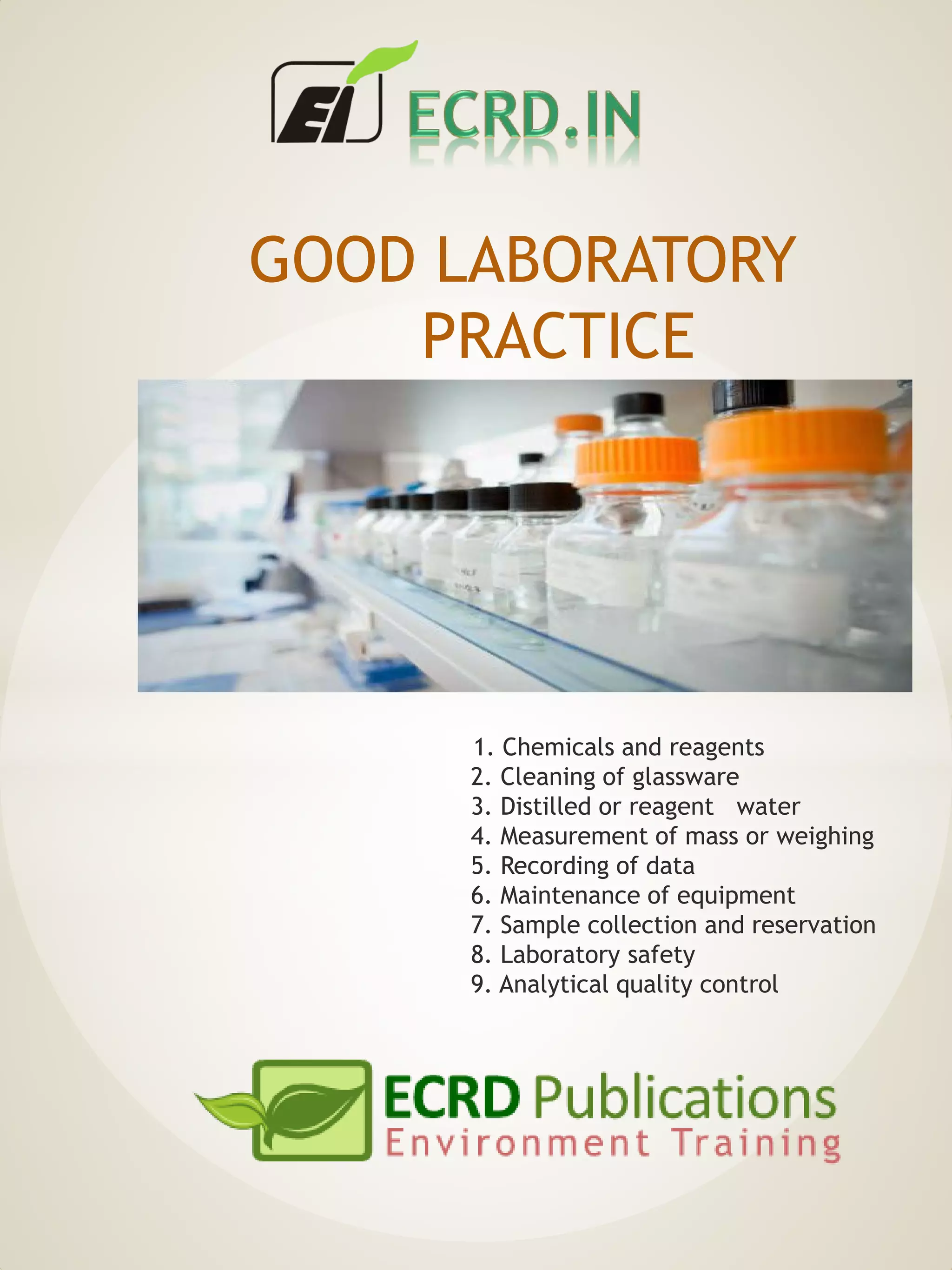 Good Laboratory Practice | PDF
