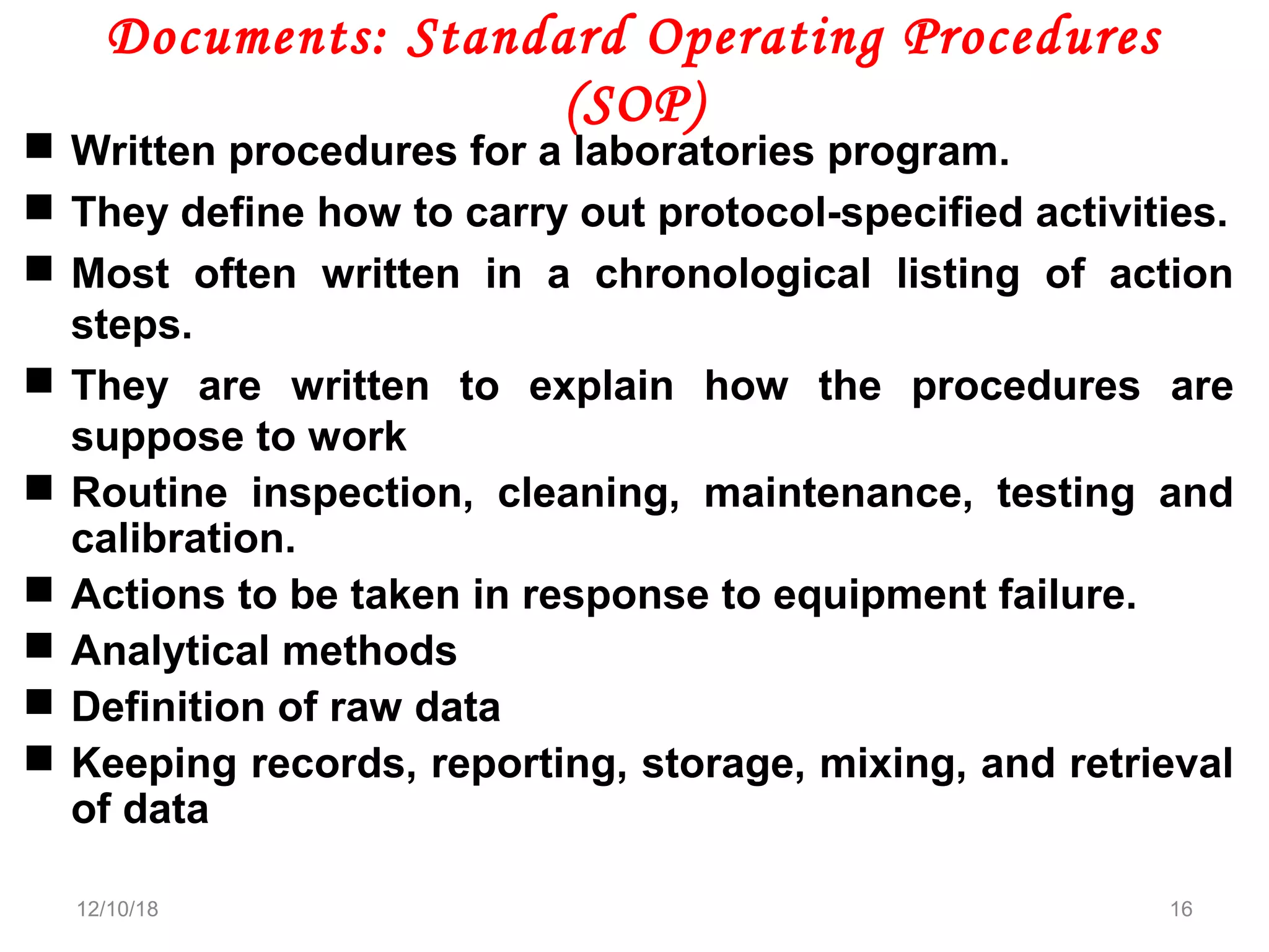 Good lab practices (GLP) | PPT