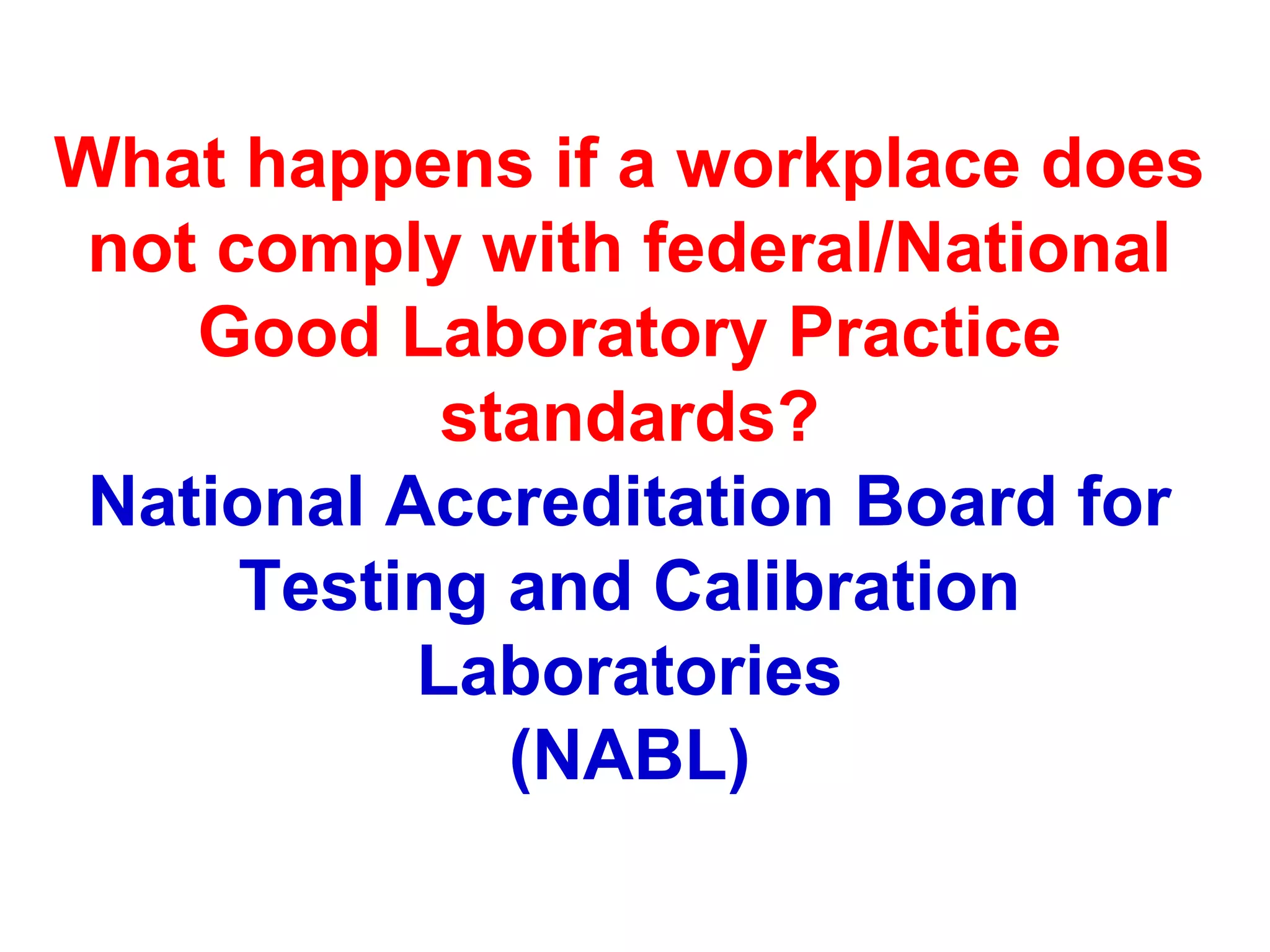 Good lab practices (GLP) | PPT | Chemistry | Science
