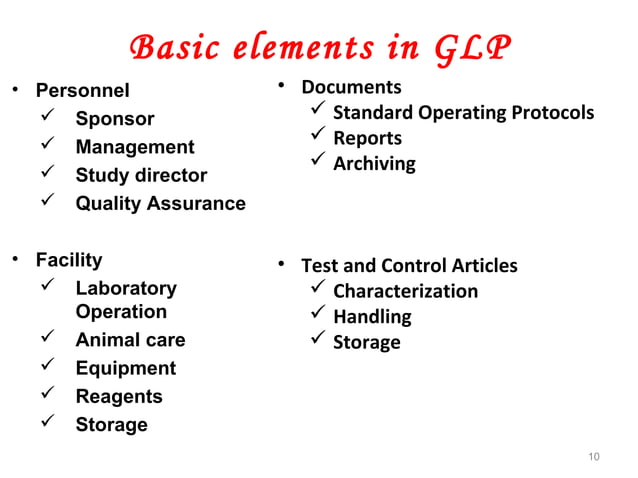 Good lab practices (GLP) | PPT | Chemistry | Science