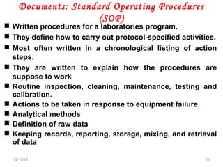 Good lab practices (GLP) | PPT
