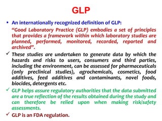 Good lab practices (GLP) | PPT