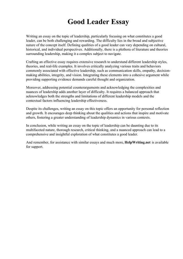 Good Leader Essay.pdf