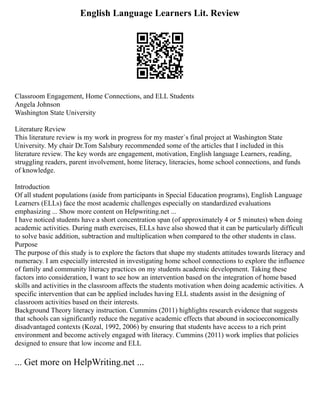 Good Literature Review Sample. Bad, Better, Best | PDF