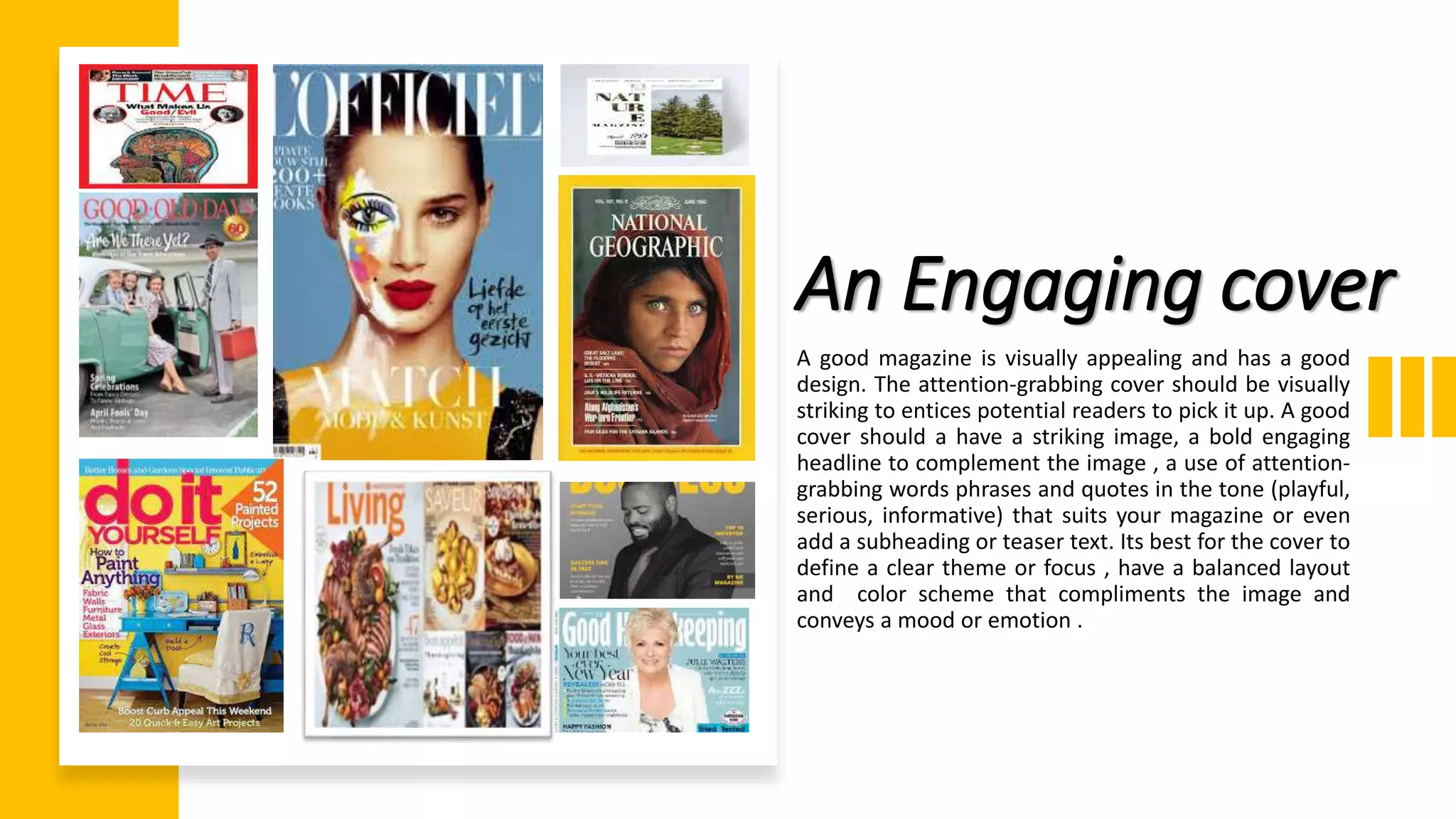 What makes a good magazine | PPT