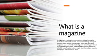 What makes a good magazine | PPT
