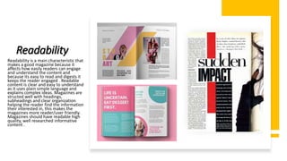 What makes a good magazine | PPT