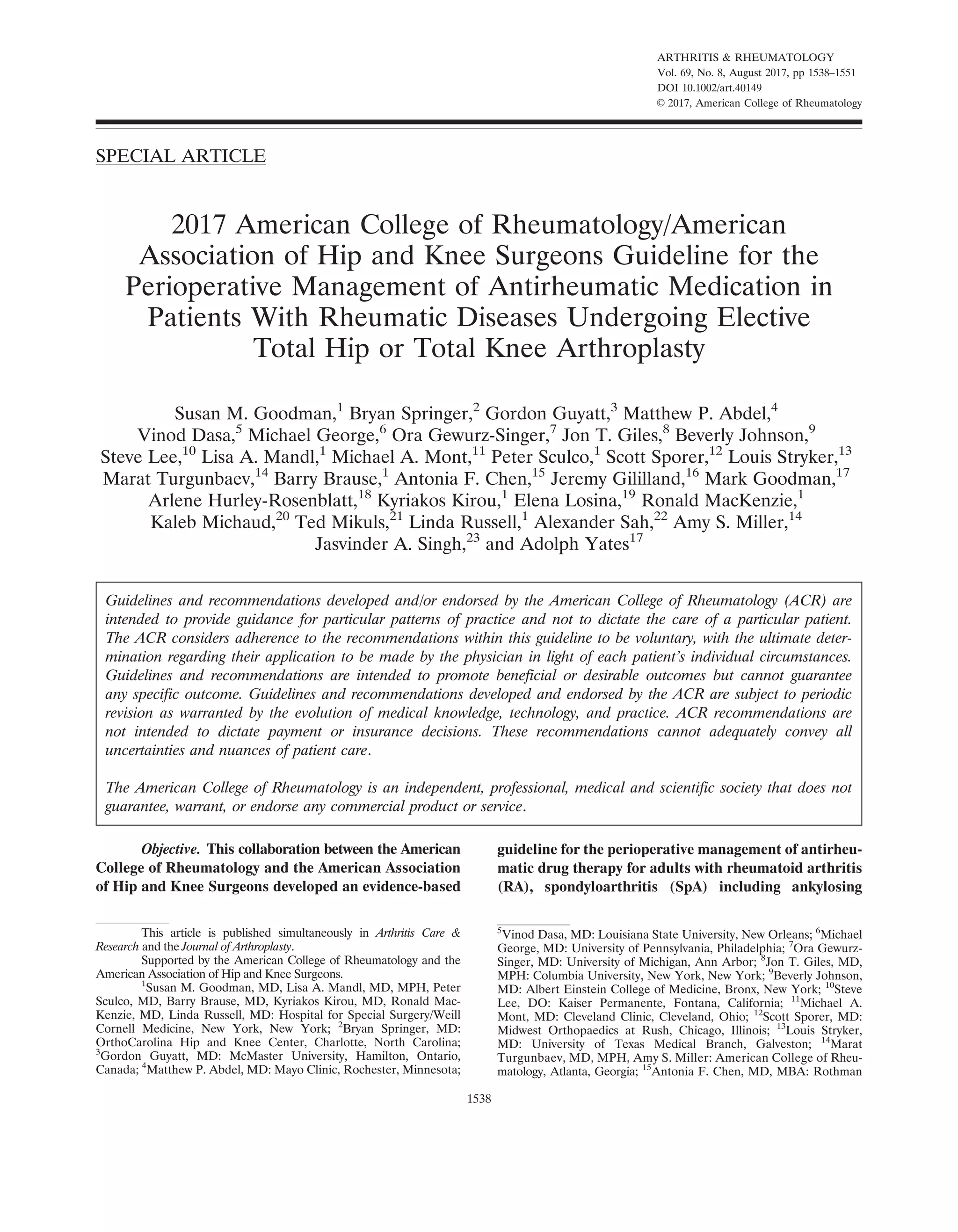 Goodman et al-2017-arthritis_&_rheumatology | PDF | Bone and Joint ...