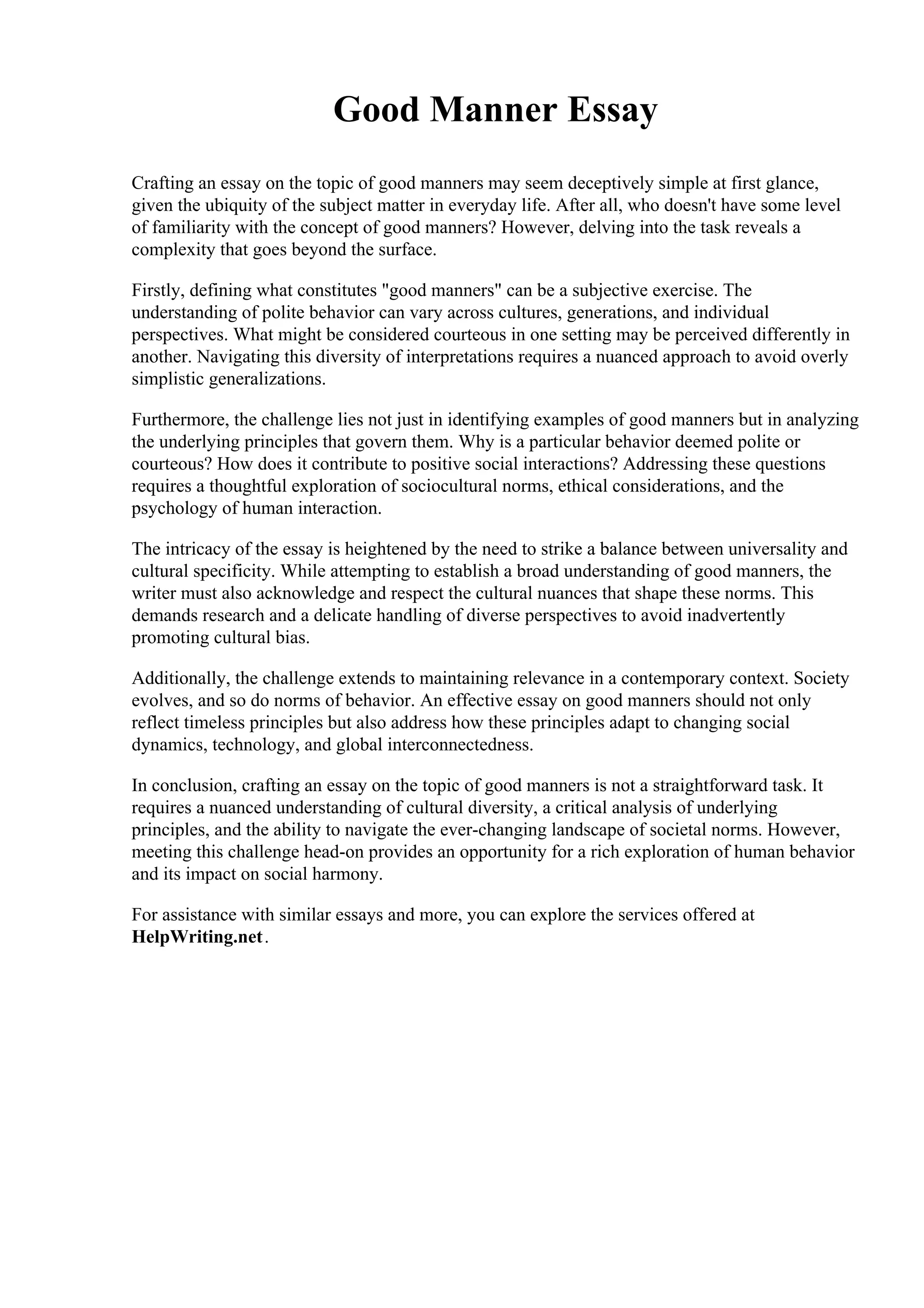 Good Manner Essay.pdf