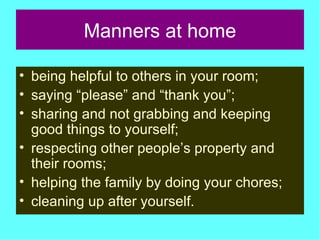 Good Manners | PPT