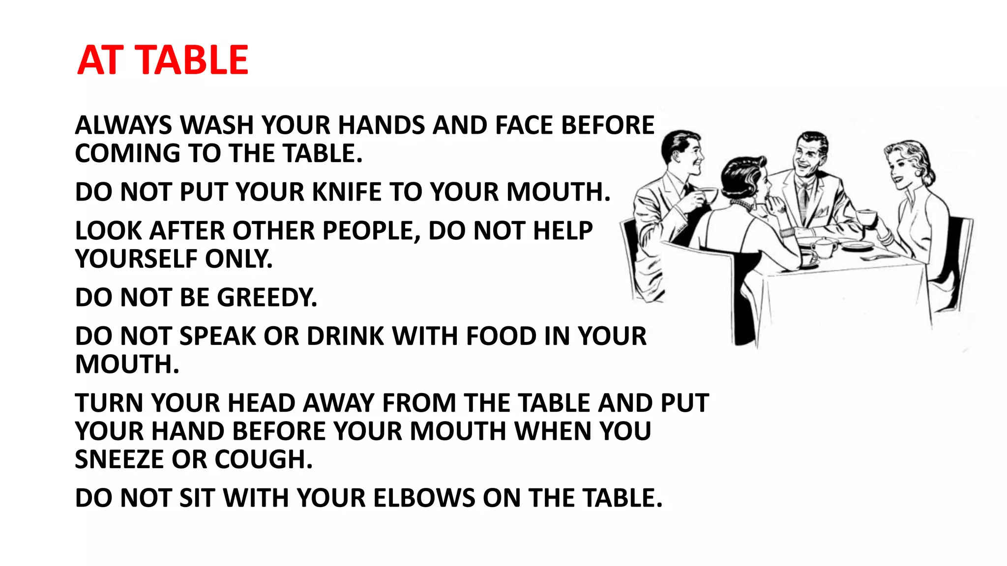 GOOD MANNERS - THE PERFECT BEHAVIOUR | PPTX