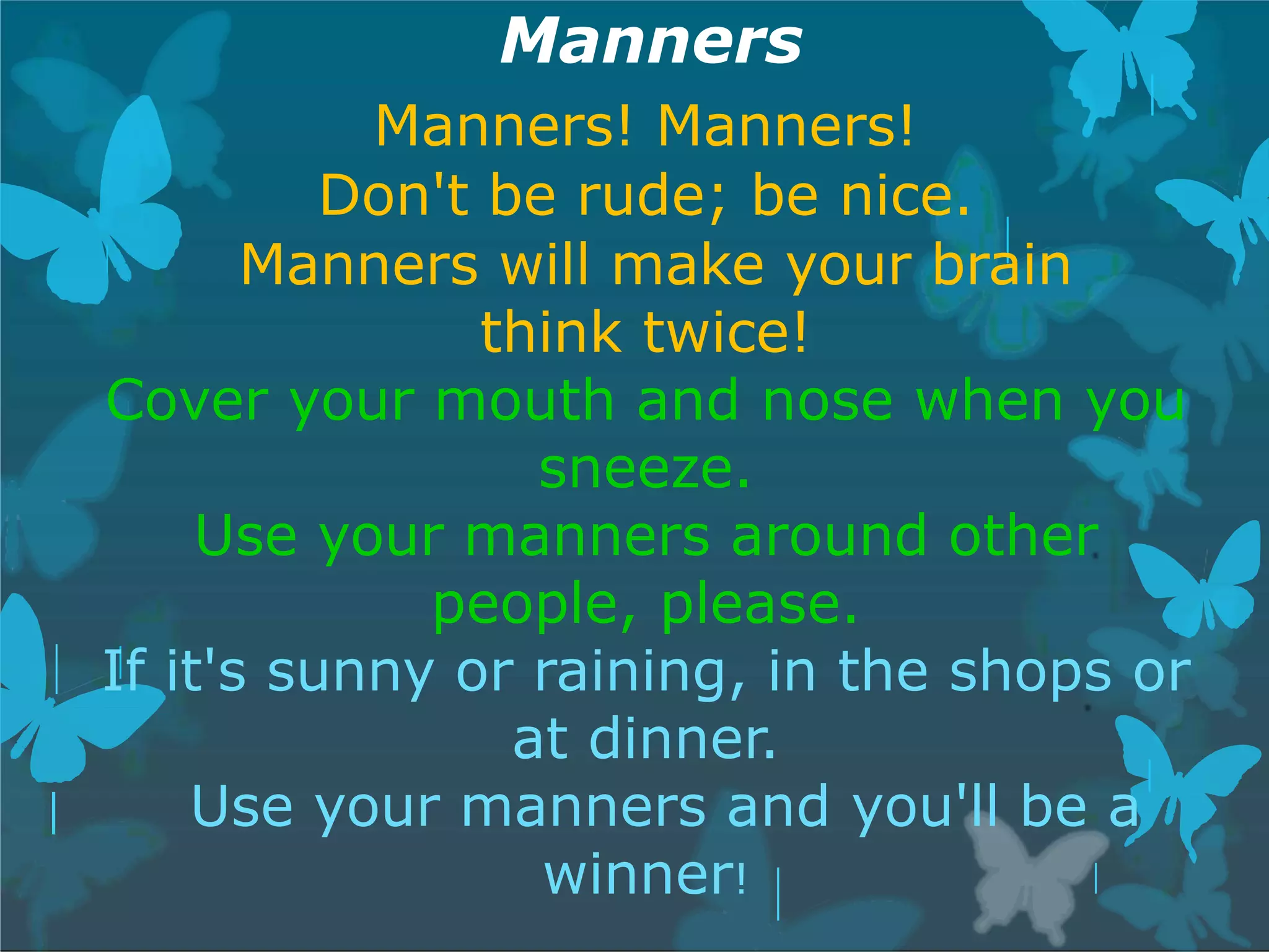 Good manners | PPTX