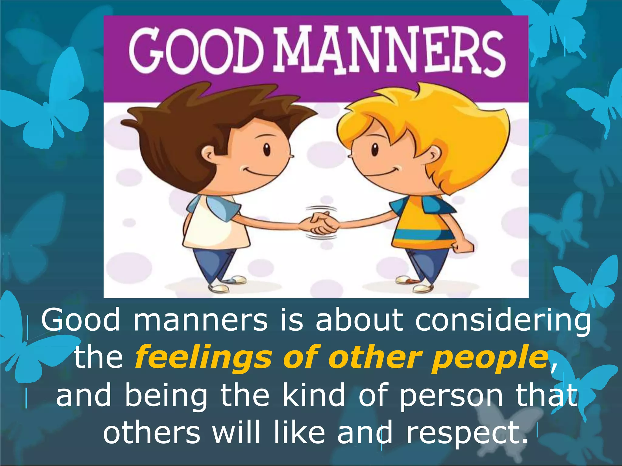 Good manners | PPTX