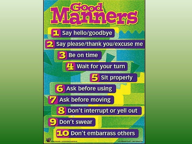 Good manners 2015 16 | PPT