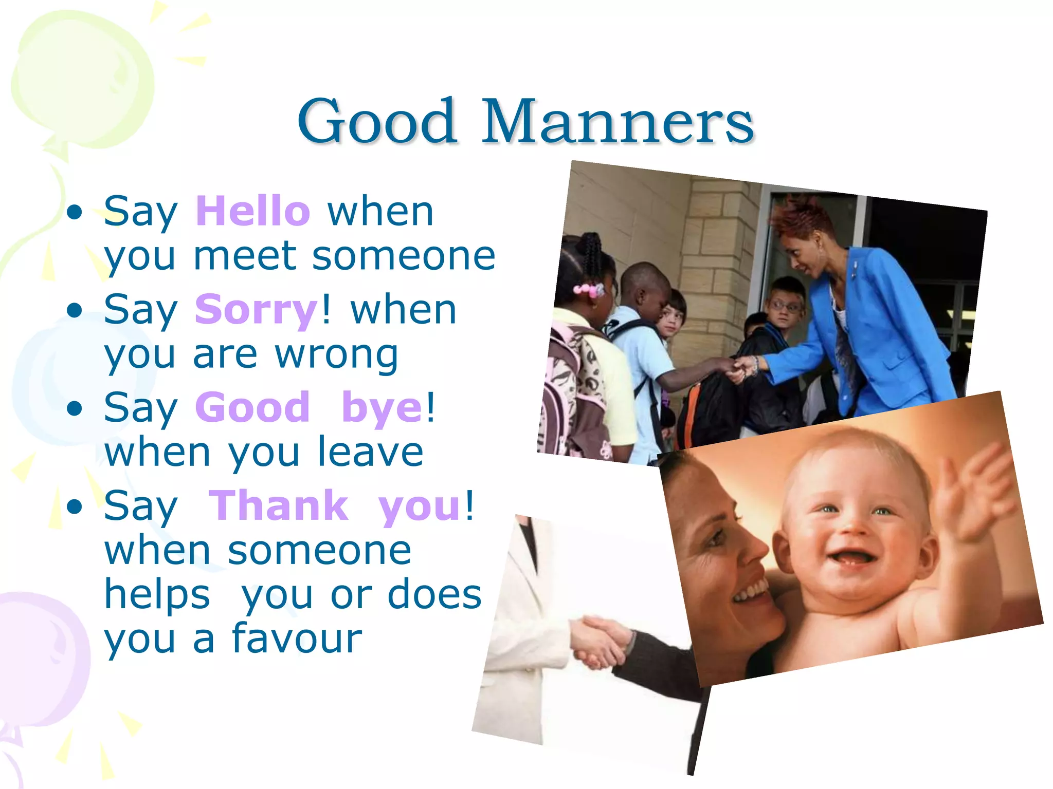 Good Manners at School.ppt