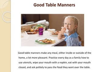 Manners Every Kid Should Know | Good Manners for Kids – Parentology | PPTX
