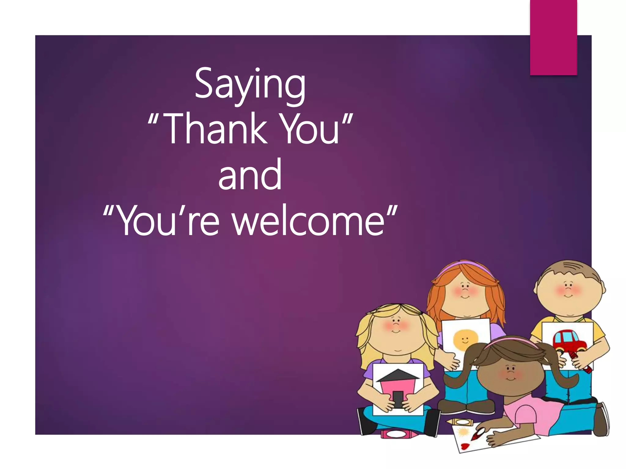 Good manners for kids | PPTX