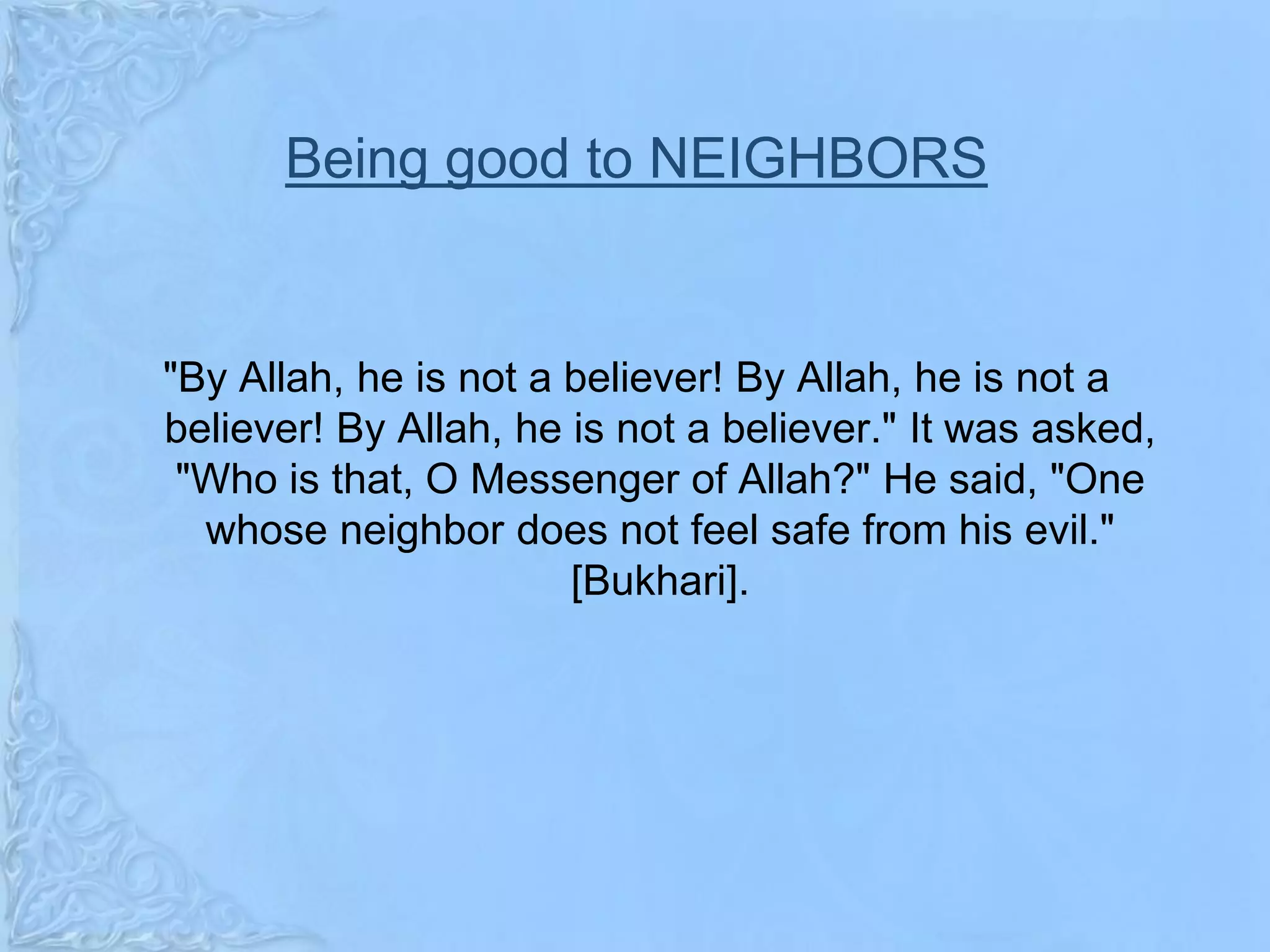 Good manners in Islam | PPT