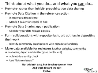 Laurie Goodman at #SSPBoston: Article+Data+Tools Reproducibility, Reuse ...