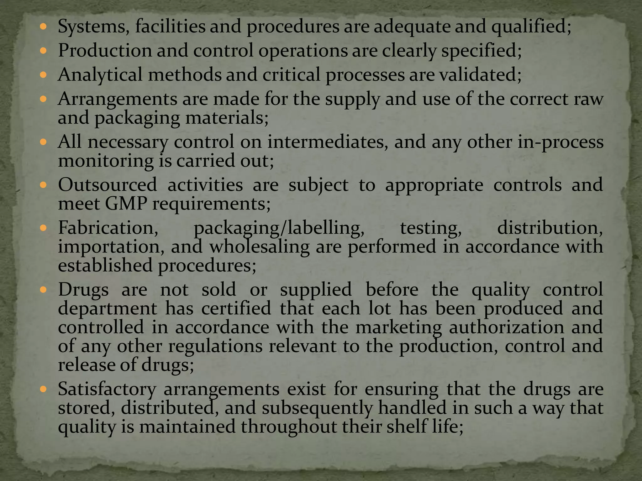 Good manufacturing practice pdf | PPTX