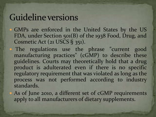 Good manufacturing practice pdf | PPTX