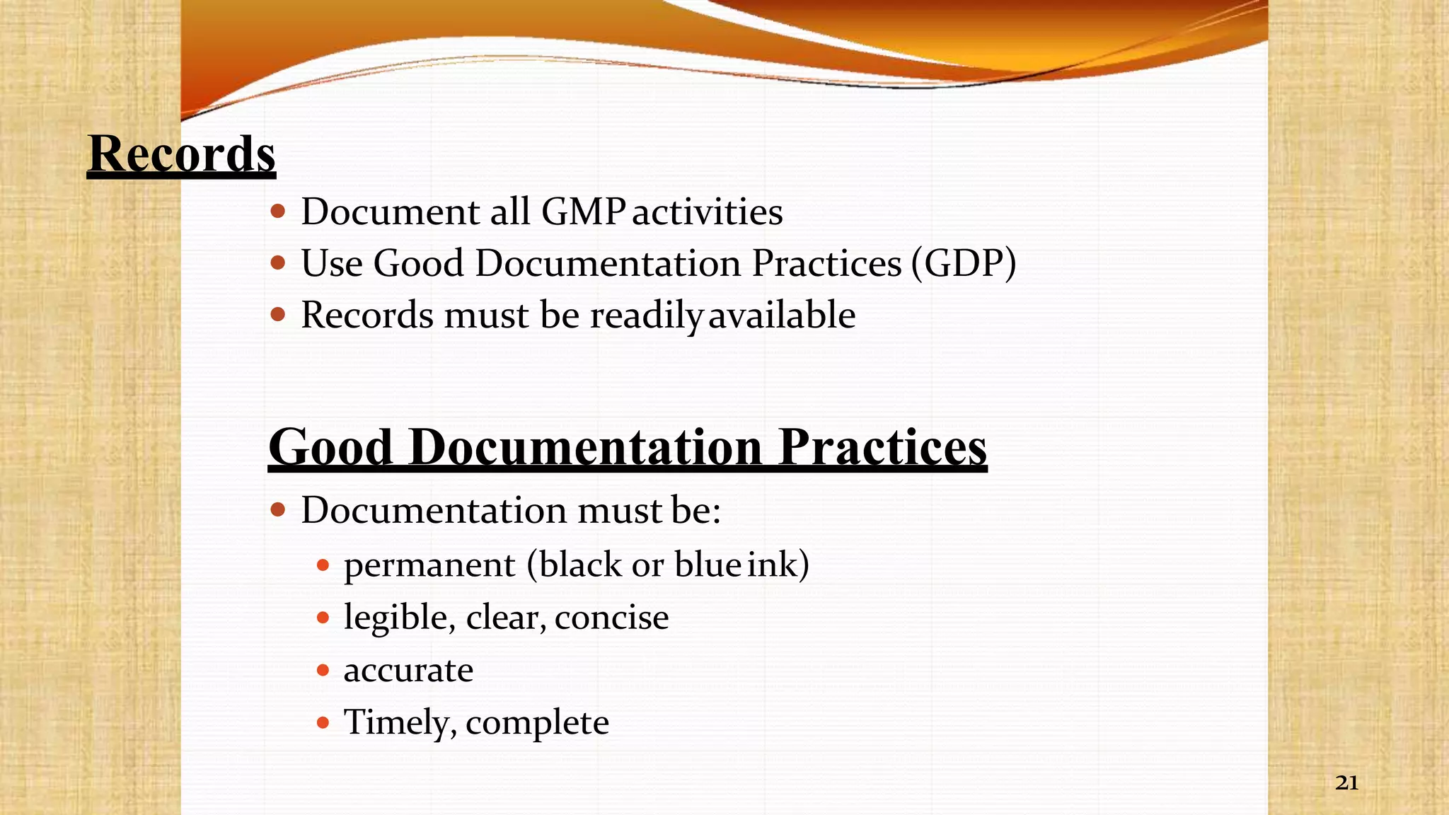 Good Manufacturing Practices | PPTX