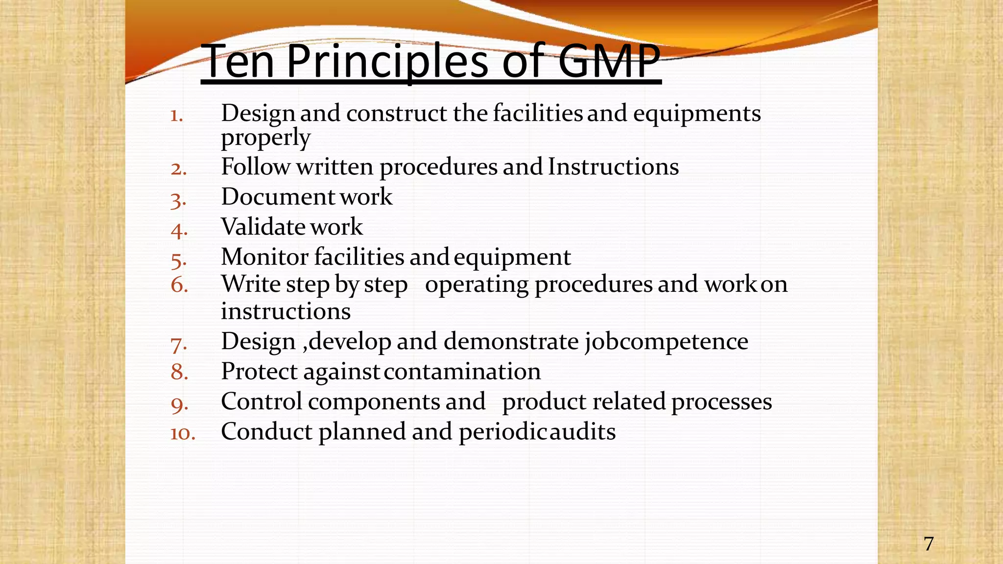 Good Manufacturing Practices | PPTX