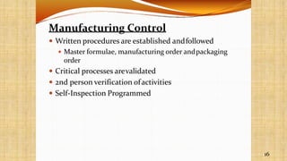 Good Manufacturing Practices | PPTX