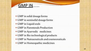 Good Manufacturing Practices | PPTX