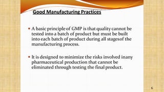 Good Manufacturing Practices | PPTX