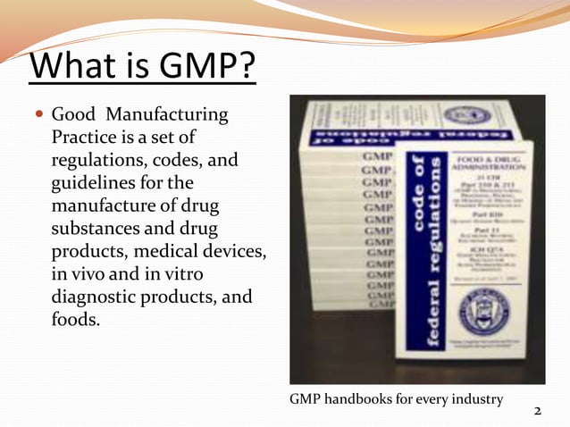 Good manufacturing practice (GMP) | PPTX | Manufacturing Industry ...