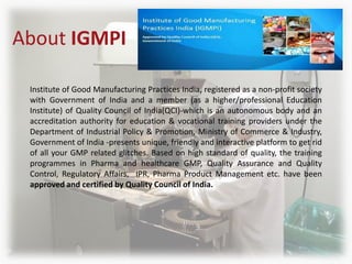Good manufacturing practices | PPT