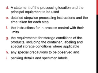 Good manufacturing practices- schedule | PPTX
